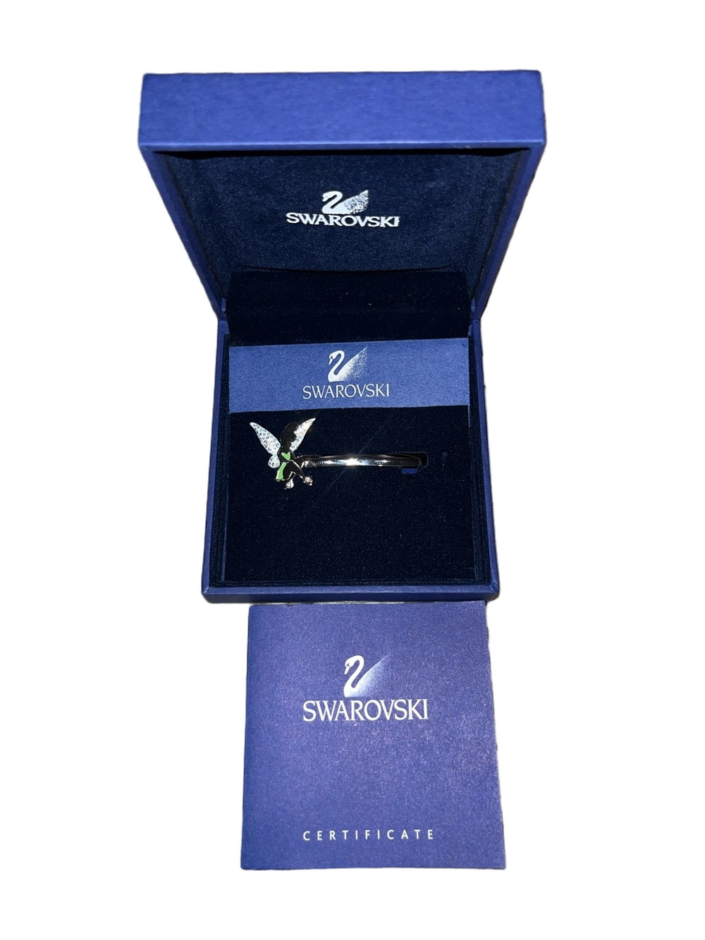 Swarovski | Jewelry | Swarovski Silver Tinker Bell Barrette Green And ...